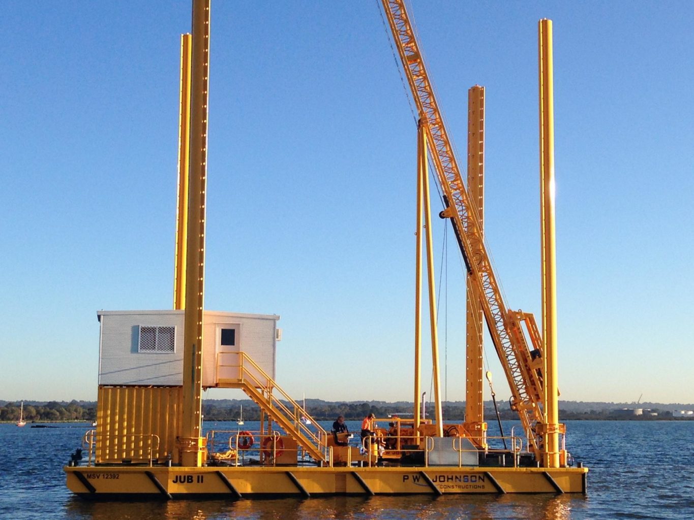 P W Johnson Pty Ltd marine piling & construction equipment.